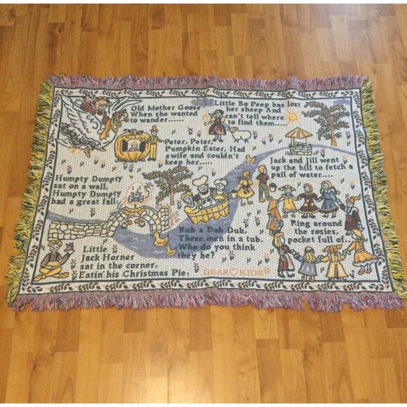 Gear Kids | Bedding | Vintage Baby Blanket Area Rug Tapestry Nursery ...